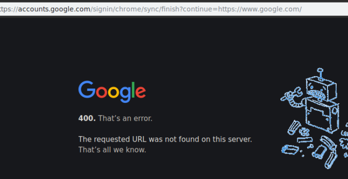 Google Chrome Error 400 Bad Request - Fix - Solu Google Chrome Error 400 Bad Request - Fix - Solu
